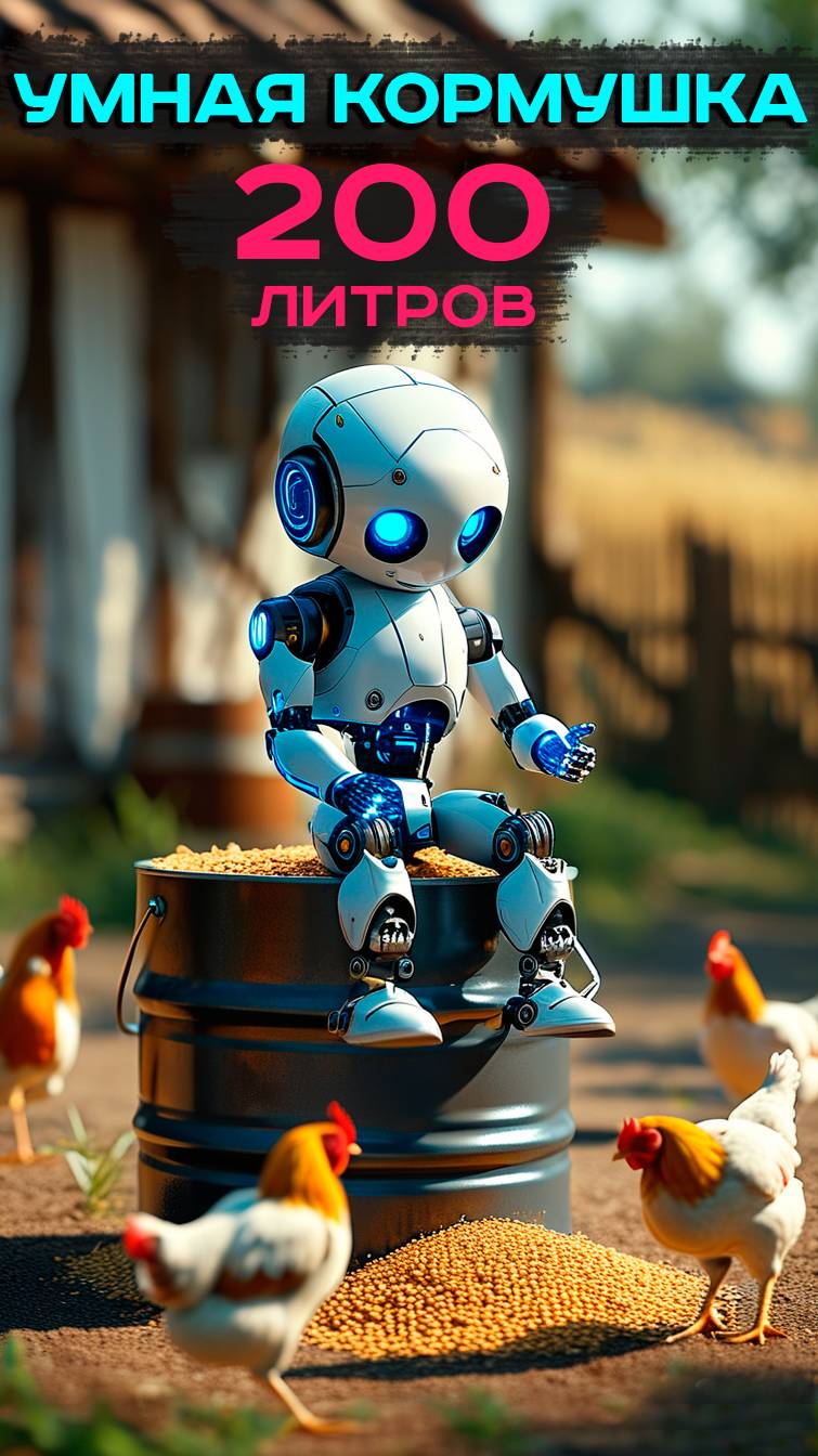 Большая кормушка для кур. Лучшее решение