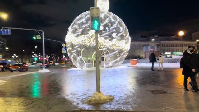 ❄️ Ночная прогулка по Москве - Зимняя прогулка по Москве - Зимний прогулочный маршрут по России ❄️