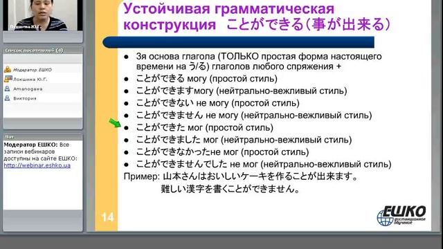 Возможность-невозможность совершить действие