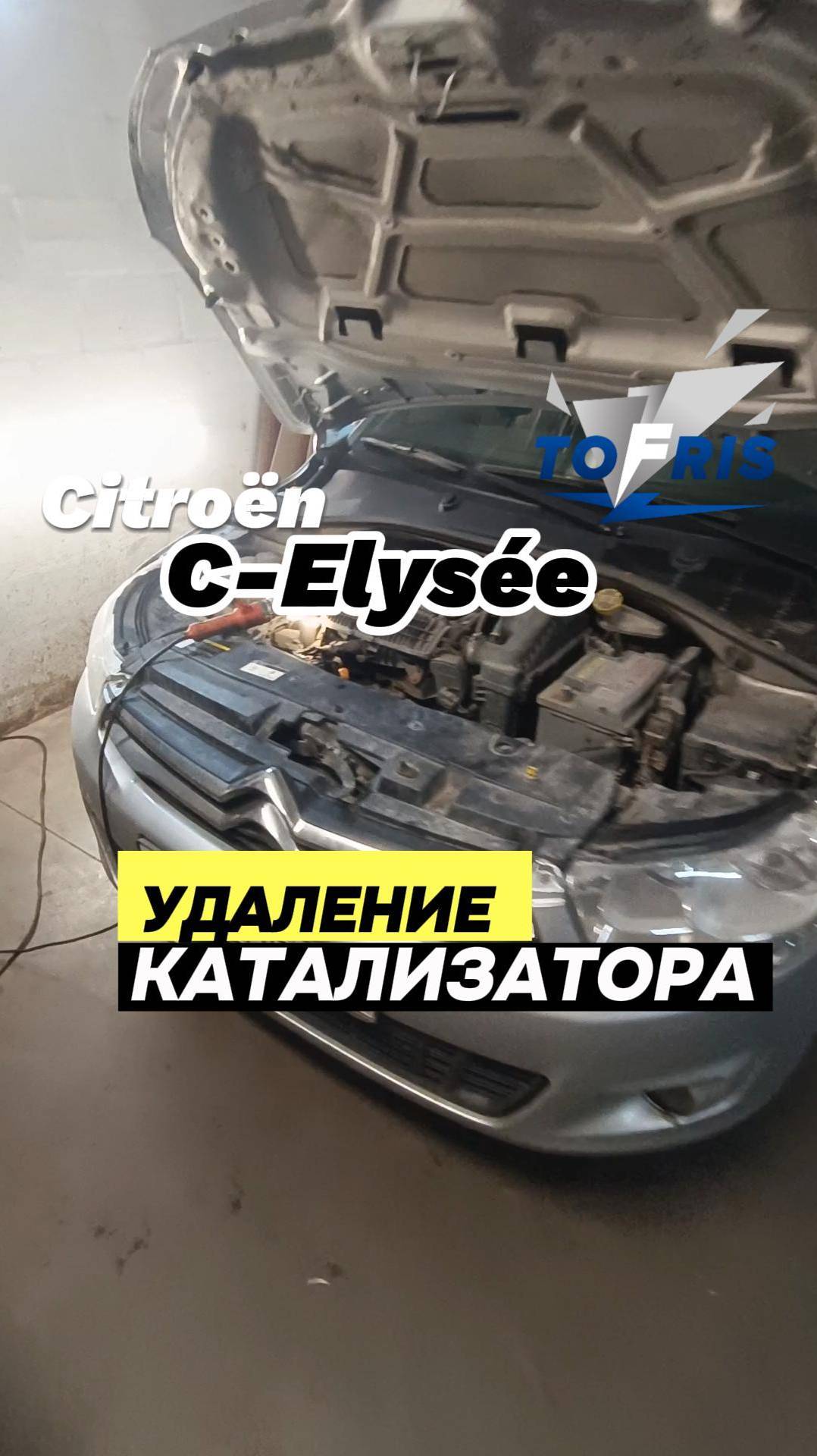 Citroën C-Elyséel Удаление катализатора