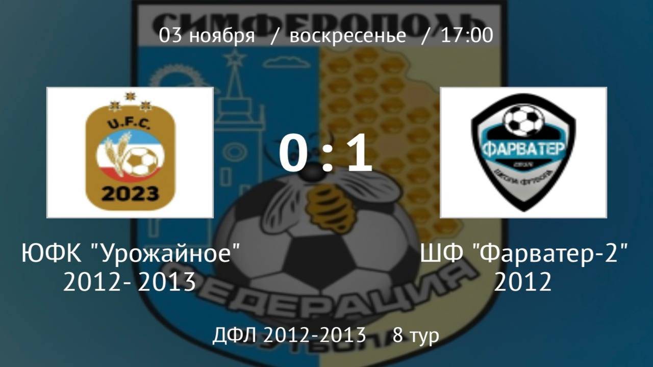 ШФ Фарватер 2 vs ДФК Урождайное