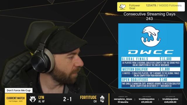 WC3 ｜ $700 Play All 5 ｜ [ORC] Lyn vs Fortitude [HU] ｜ Don't Force Me Cup #153