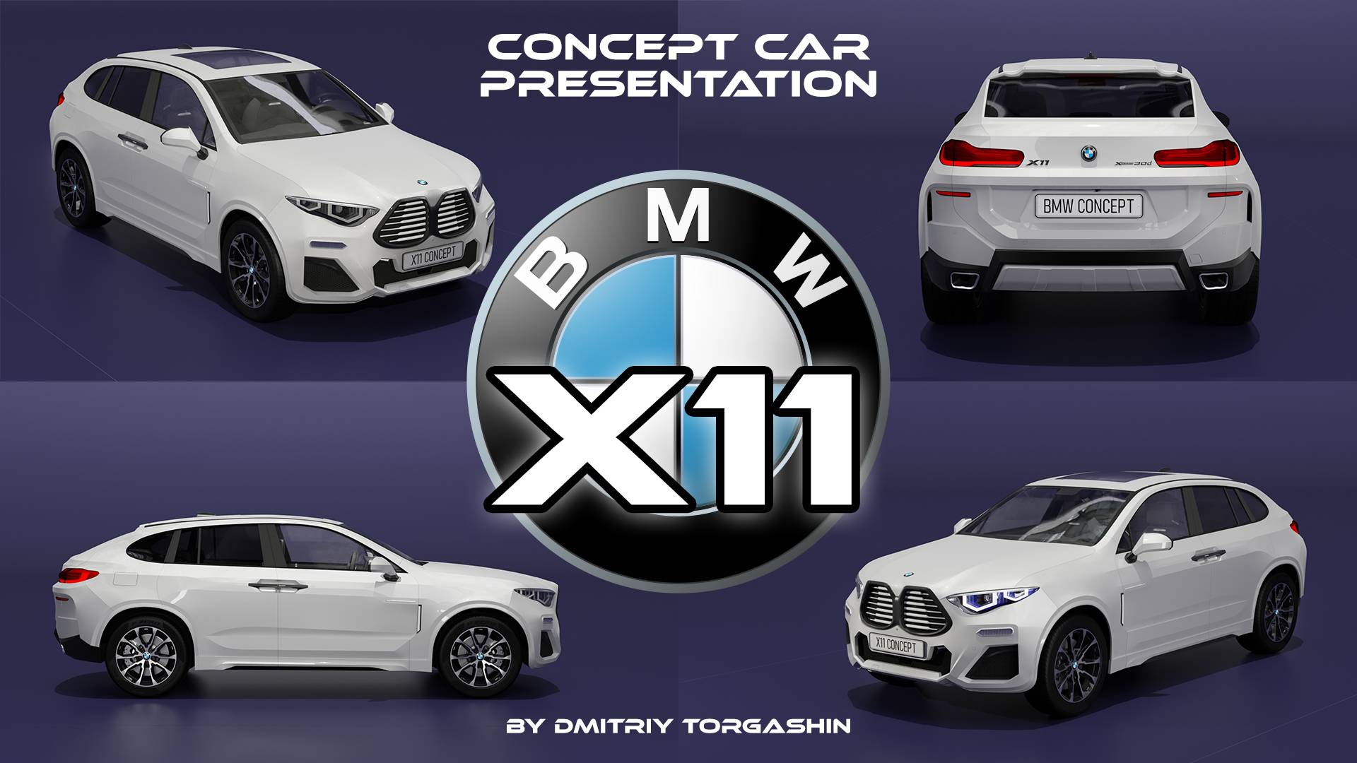 BMW X11 CONCEPT CAR NEW IMAGES - WHITE PEARL