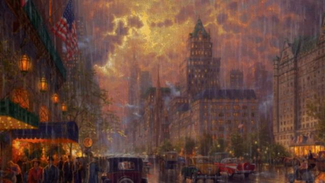 Осенний футаж. Осень в городе.