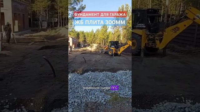 Фундамент гаража