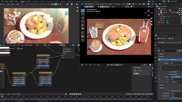 Курс по созданию окружения в Blender 2023  (NRP) шейпинг и текстурирование торта часть_2 06