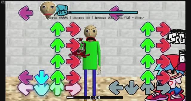 Fnf vs baldi с вазой но намного сложнее