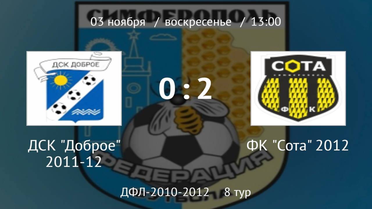 ДСК Доброе vs ФК Сота