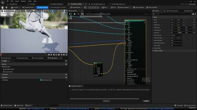 Unreal Engine 5 (Курс по процедурной анимации движений человека) IK кости для обоих ног 05