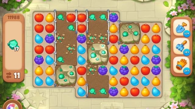 GardenScapes уровень 11988 без бустеров