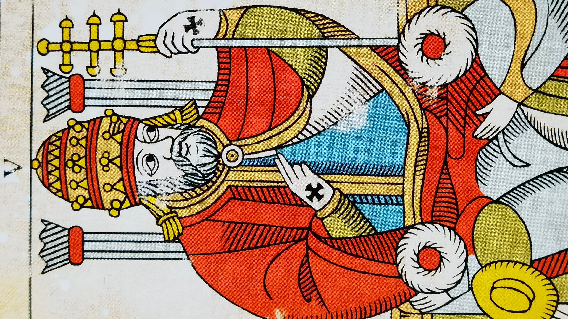 V аркан Папа. Сочетания.