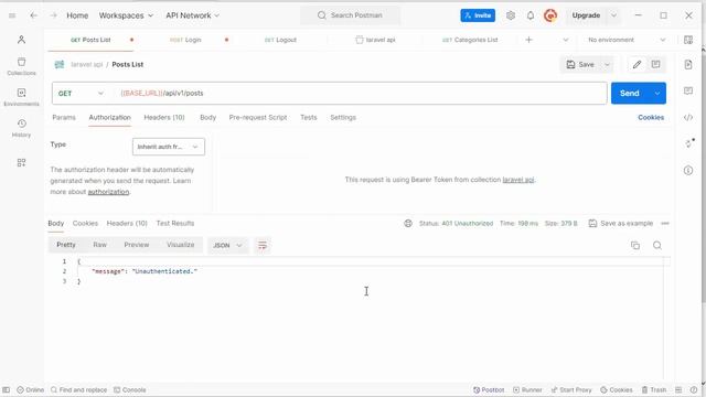 10. Laravel REST API. Срок действия токена