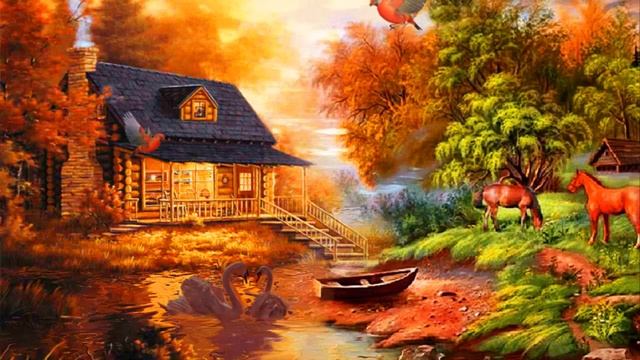 Осенний футаж. Пейзаж.