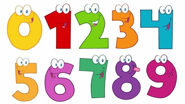 Цифры. Обучение цифрам от 0 до 9. однозначные цифры . Для детей малого возраста.