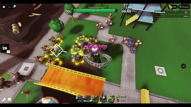 играю в TDS в Roblox прохожу хардкор 2 часть.