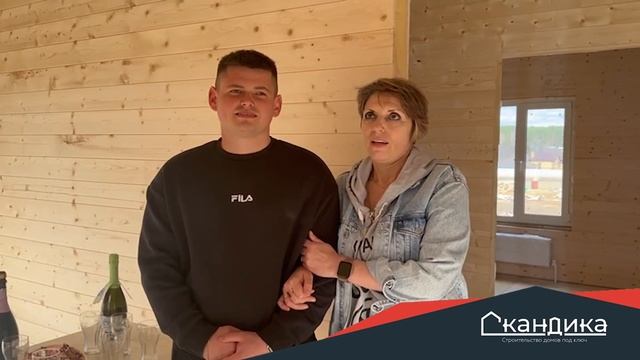 Удобный вместительный дом по каркасной технологии дза 3 месяца под ключ для Ларисы Дементьевой.