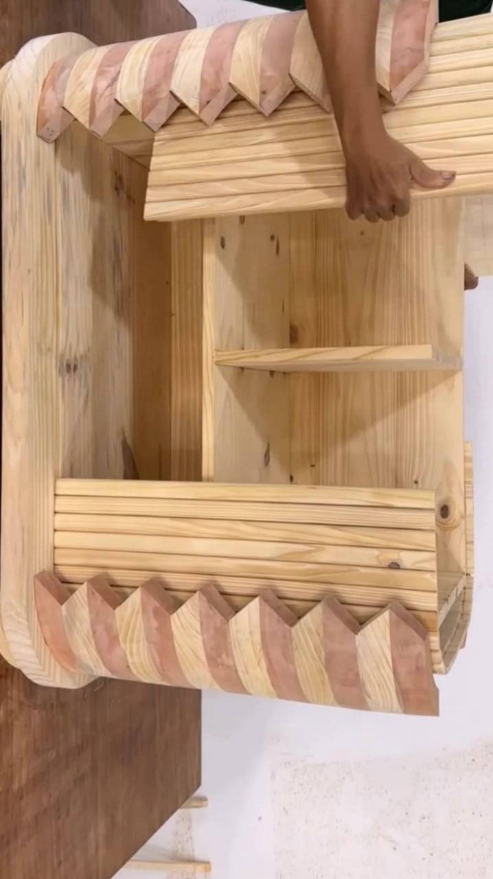 Мастер-класс как сделать/изготовить мебель/стильный комод из дерева своими руками