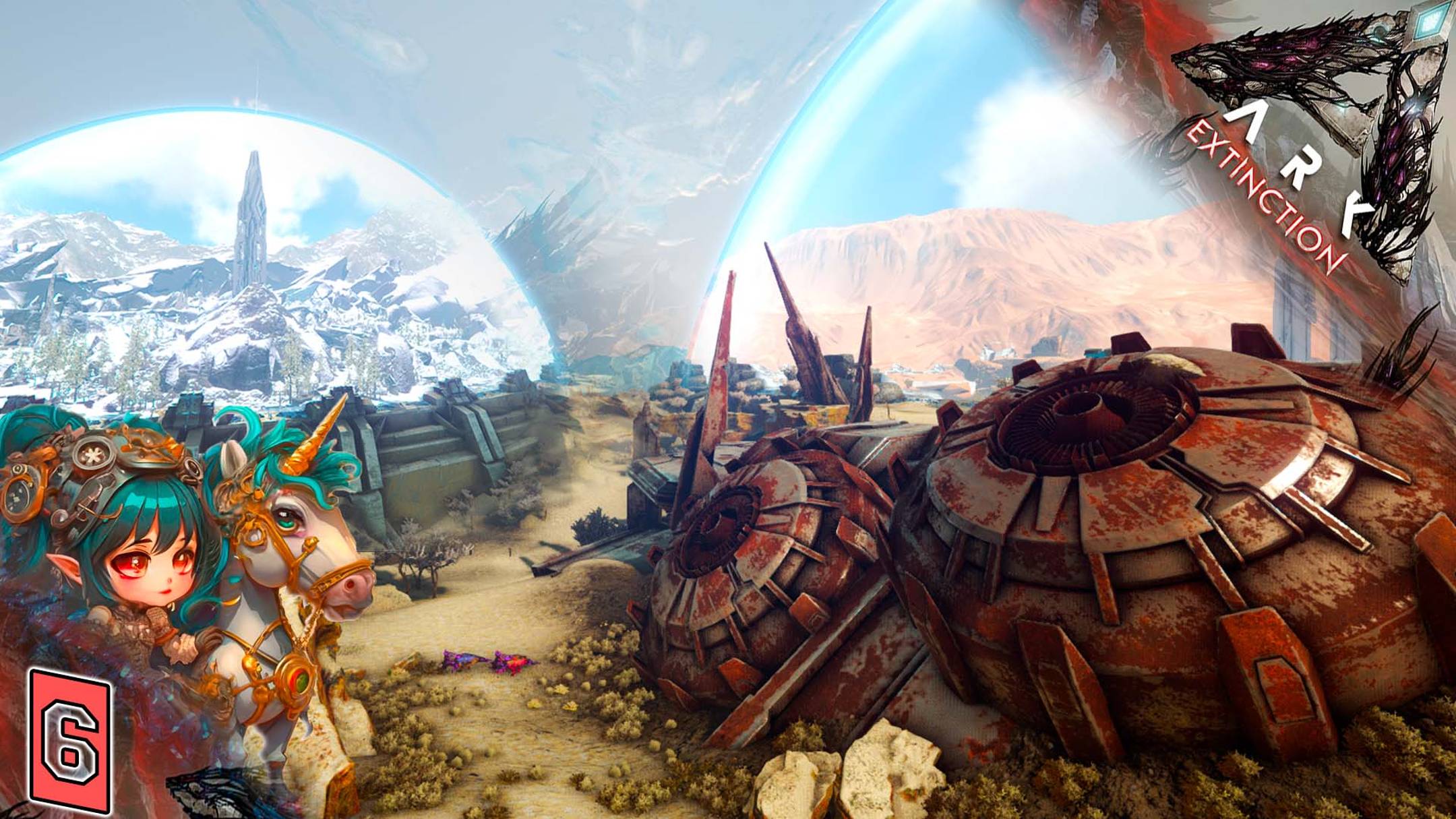 Вымирание #6 - Под куполом песка и снега - Extinction ARK Survival Evolved - Одиночное выживание