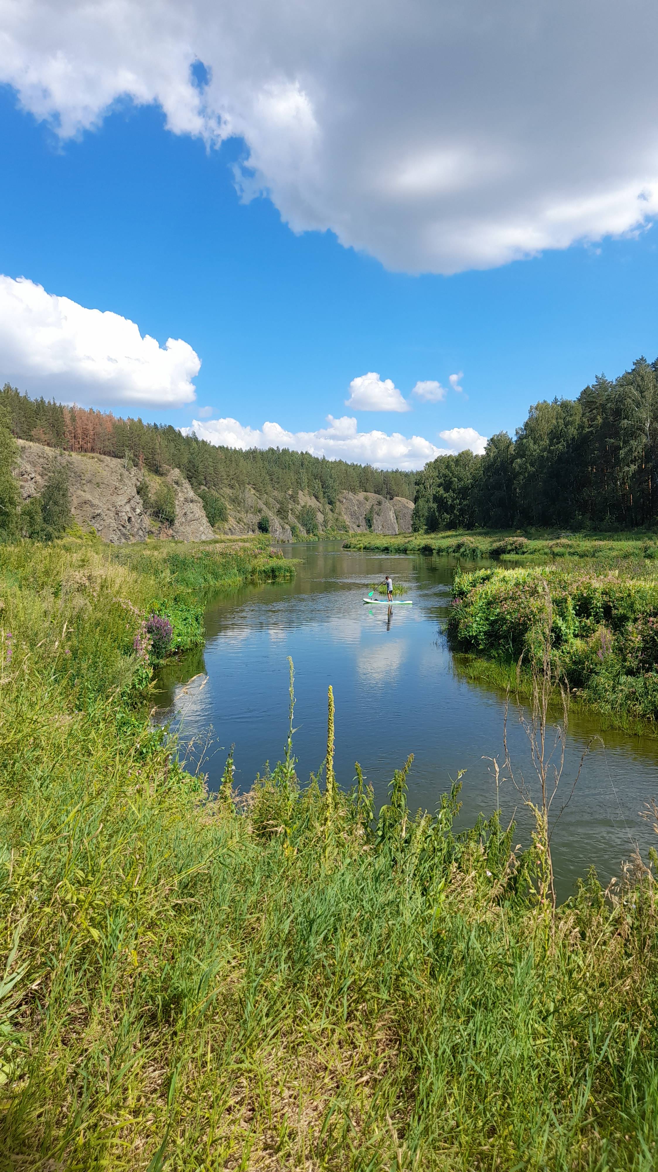 Урал, река Исеть, проход  на #сапборд
