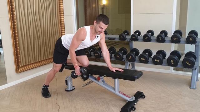 ТЯГА ГАНТЕЛИ ОДНОЙ РУКОЙ / КАЧАЕМ СПИНУ / ТЕХНИКА