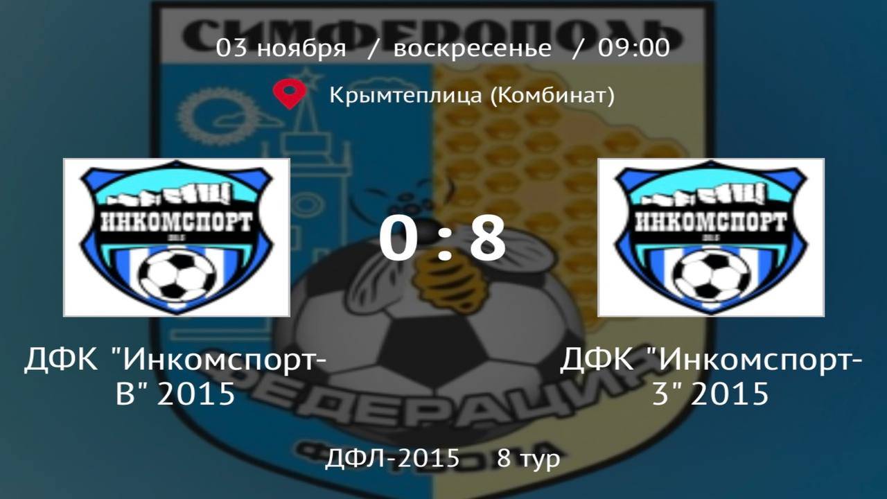 ДФК Инкомспорт В vs ДФК Инкомспорт 3