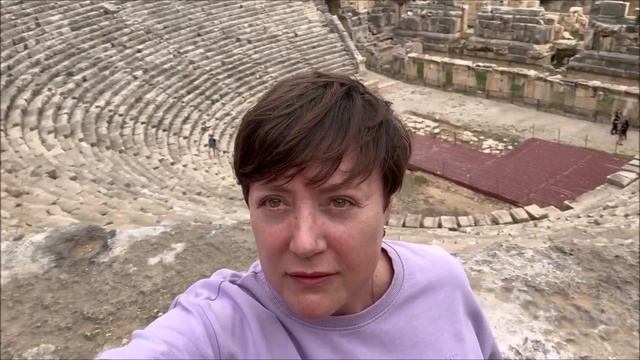 "Миры Ликийские". Руины города Мира -греко-римский театр и скальные гробницы. Апрель, 2024 г.