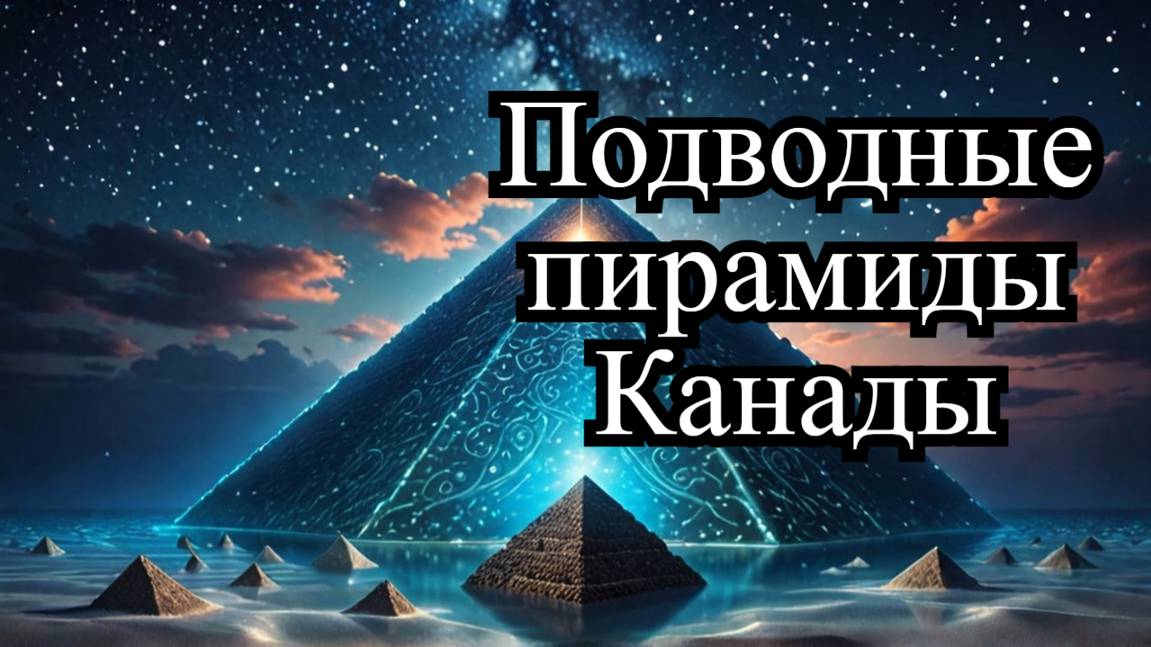 Канада  пирамиды  под водой вид из космоса неповрежденные рабочие подводные пирамиды и объекты.