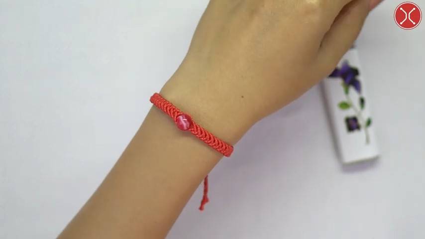 Macrame bracelet tutorial： Easy Lucky Bracelet macrame with bead ｜ Macrame TiTa