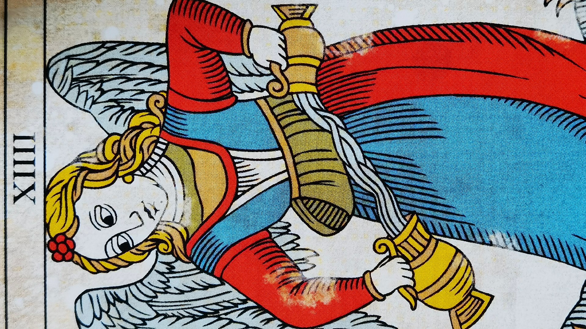 XIV аркан Умеренность. Сочетания.