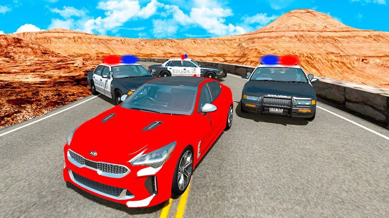 BeamNG.drive - катаемся и шашкуем в городе!