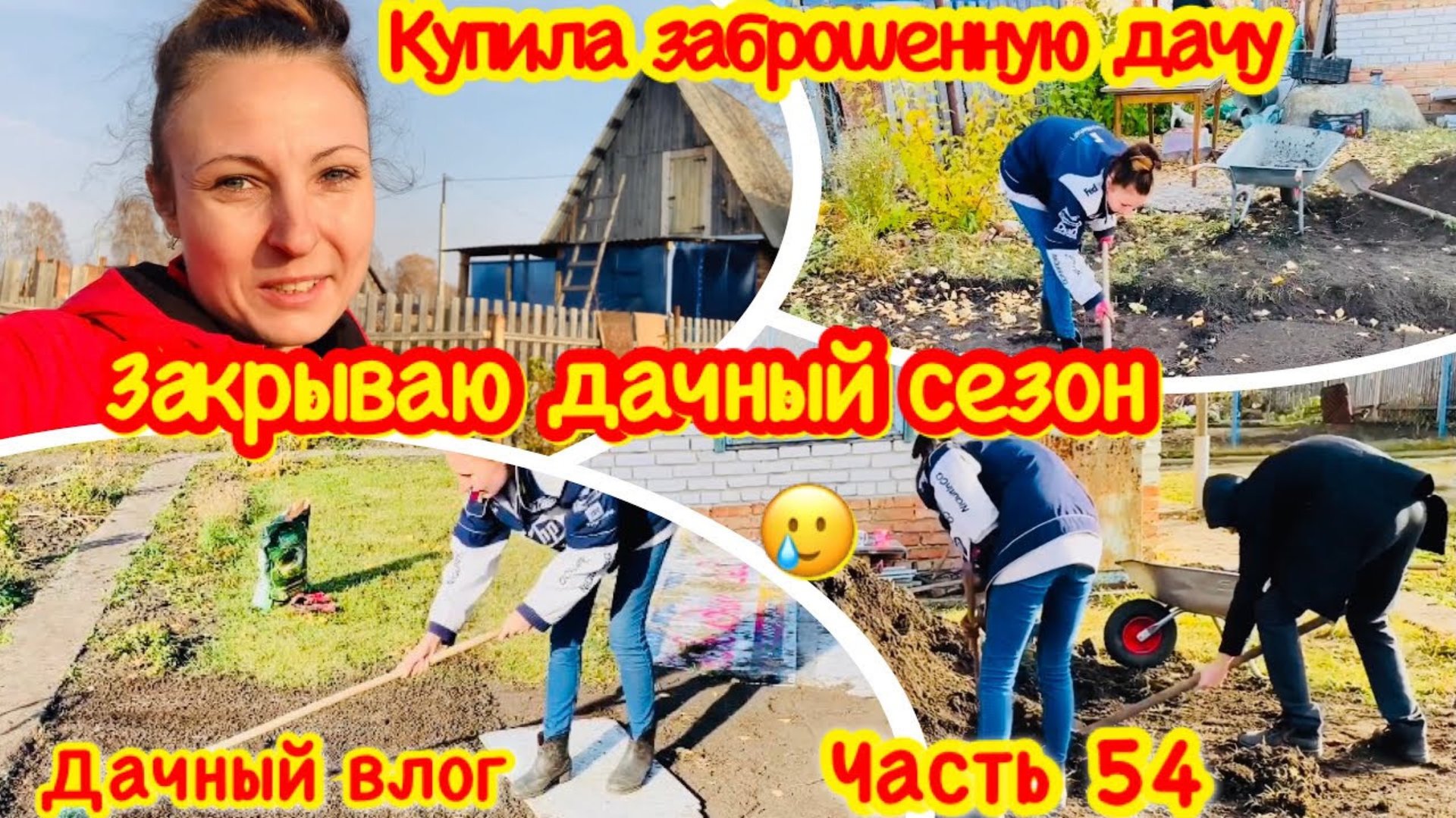 Купила заброшенную дачу/Преображение заброшенной дачи/Осенняя работа на даче/Закрываю дачный сезон