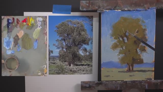 Масляная живопись. Как рисовать деревья?