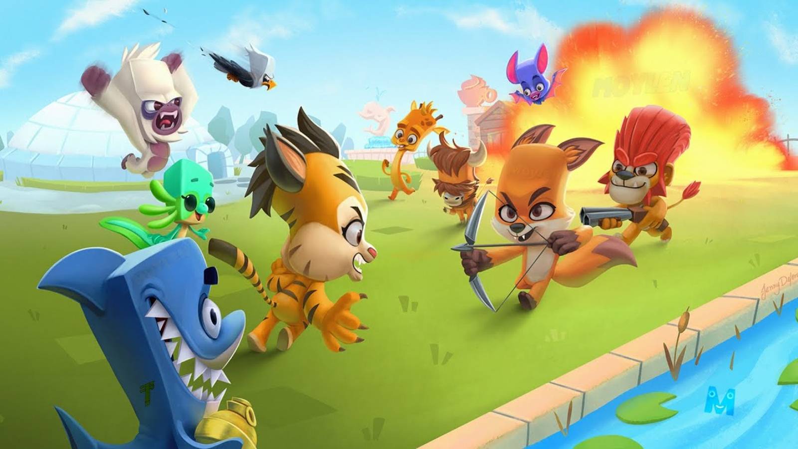 Zooba 2 - БАК 2 играем на сложном. Интересная игра на телефон.