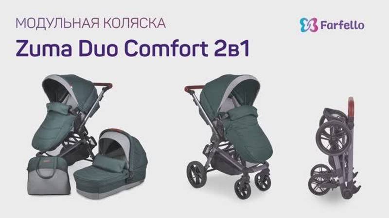 Коляска 2 в 1 для новорожденных Farfello Zuma Duo Comfort