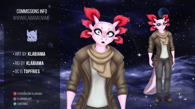 Topfries | Live2D Vtuber preview