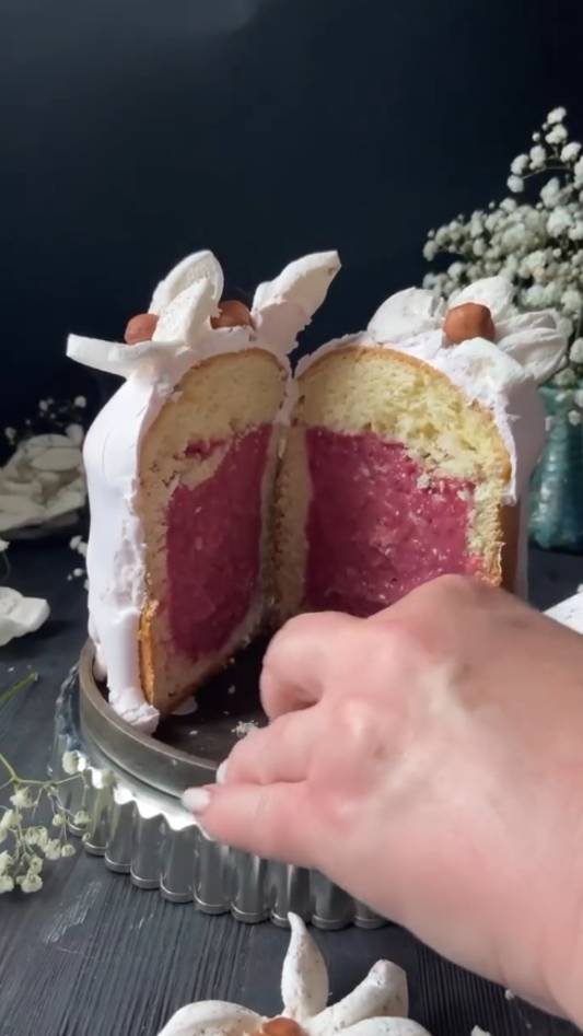 Кулич с малиново-шоколадным муссом❤️РЕЦЕПТ