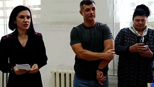 Вступление в отряд ЮИД в станице Кубанской