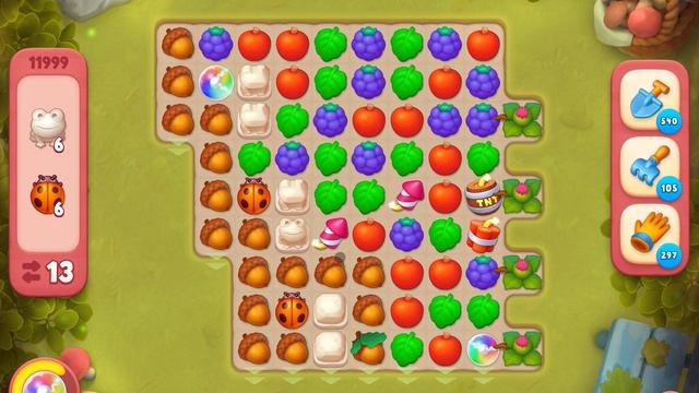 GardenScapes уровень 11999 без бустеров