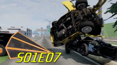 Фильм в BeamNG.drive. Побег от полиции (+ звуковые эффекты) SO1EO7 1 сезон 7 серия