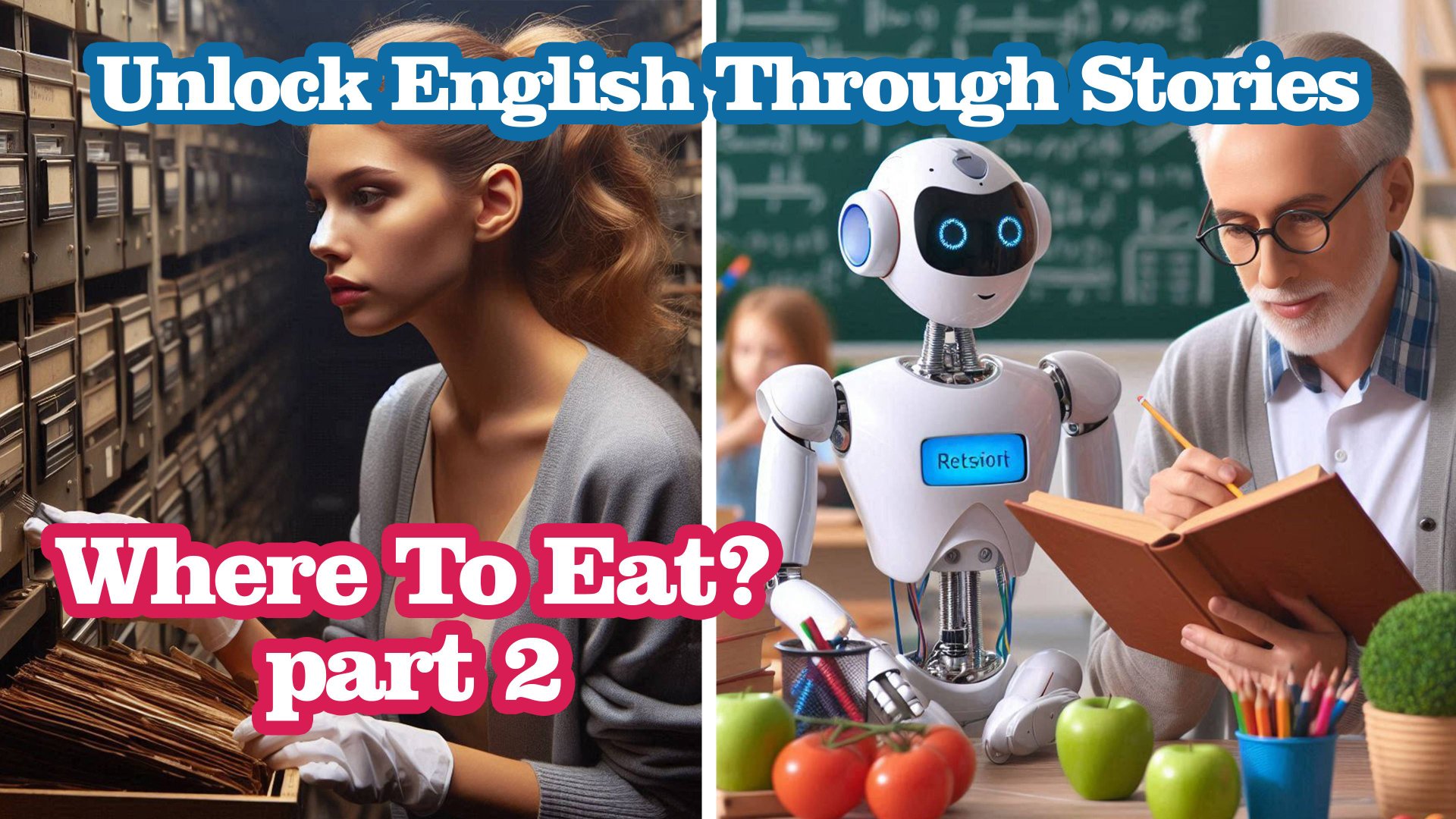 Unlock English Through Stories. Where To Eat? Part 2