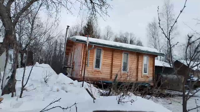 Перенос и поворот дома 6х6 м