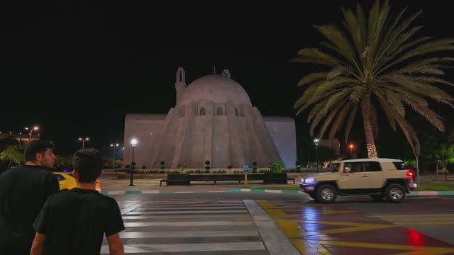 Night Kish - City. Kish Island, Iran