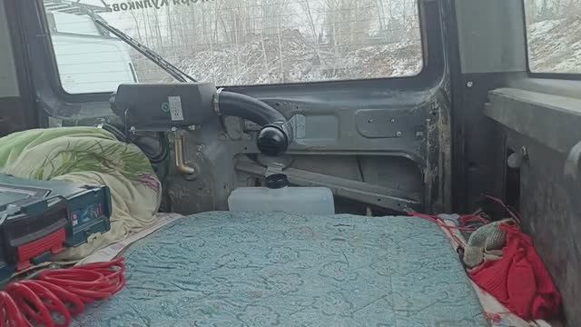 Установка сухого фена в УАЗ Патриот.
