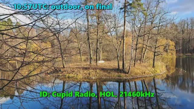 10.11.2024 09:02UTC, [13m, test], Cupid Radio, Нидерланды, 21460кГц, SR-286 в помещении и на улице