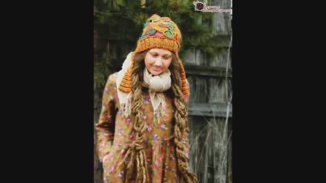 Фриформ крючком шапки - капюшон