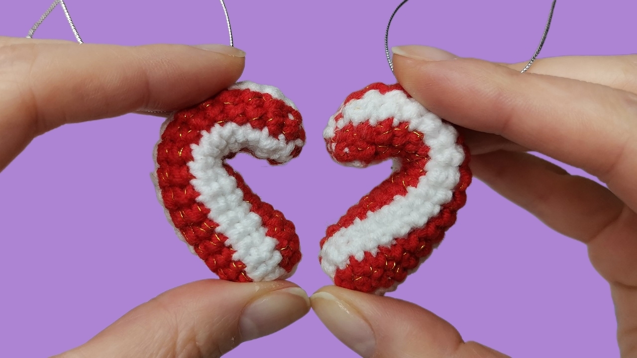 Как Связать Леденец Крючком?! Елочная Вязаная Игрушка! Виктория Вяжет