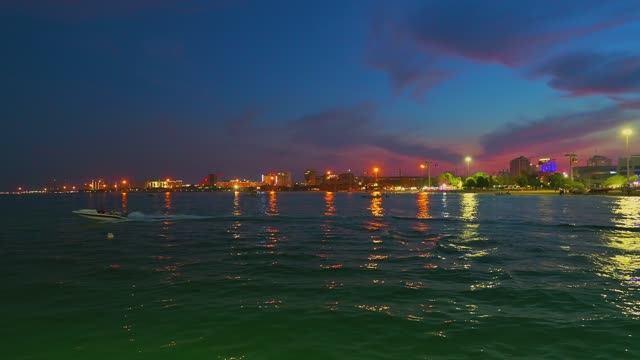 Night Kish - Beach. Kish Island, Iran
