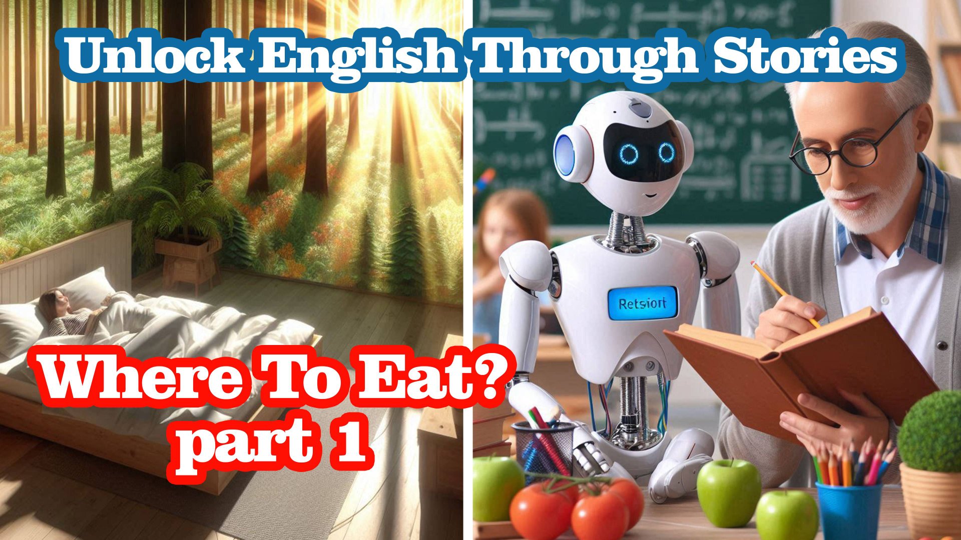 Unlock English Through Stories. Where To Eat? Part 1