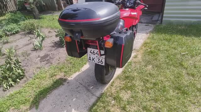 Обзор багажной системы  Kawasaki GPZ 500S (Ninja 500R, EX-4)