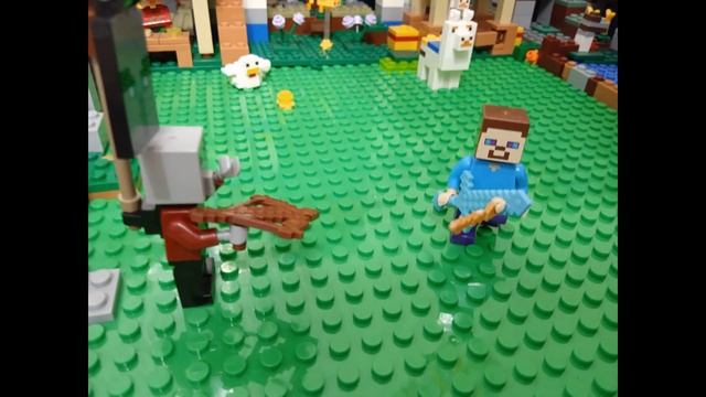 Лего анимация майнкрафт . Лего сценка ! №4#lego